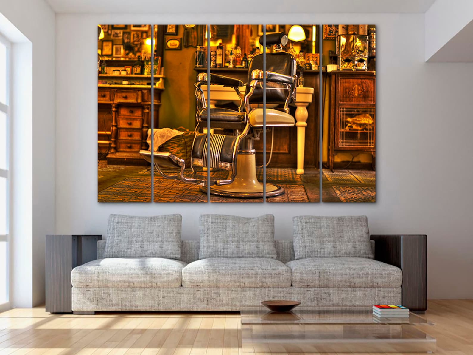 Barber Shop Canvas Barber Print Motivational Art Barber Pole | Etsy