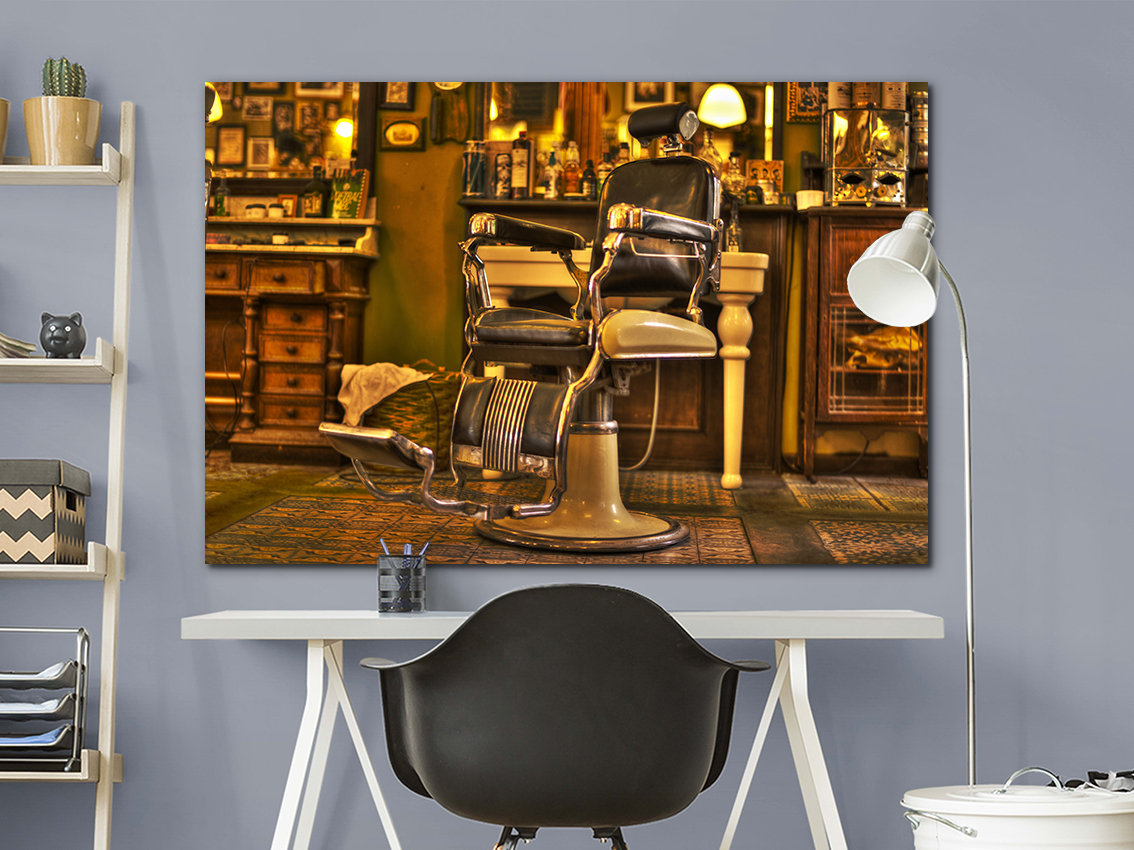 Barber Shop Canvas Barber Print Motivational Art Barber Pole | Etsy