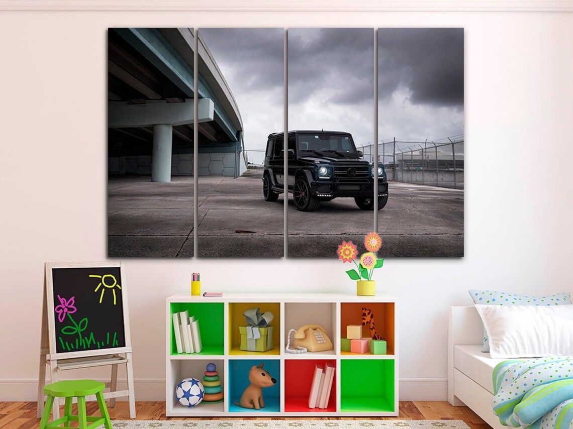 Mercedes-benz Canvas Mercedes Benz Decor Muscle Car G63 AMG - Etsy