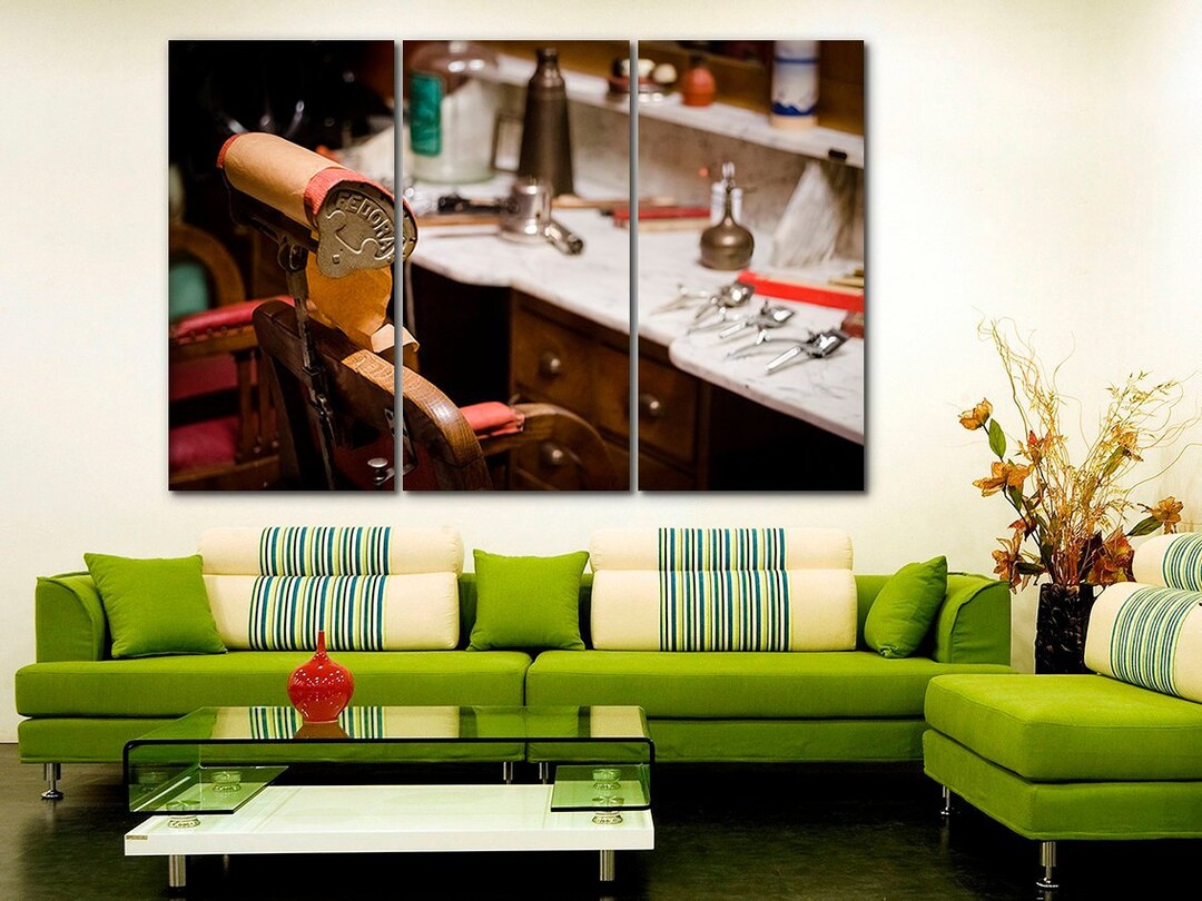 Barber Shop Canvas Barber Print Motivational Art Barber Pole Art Decor ...