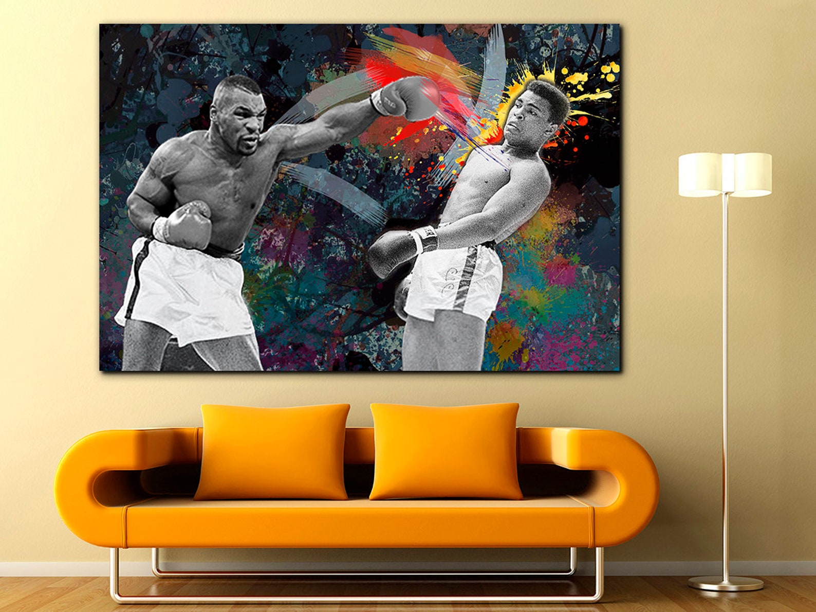 Tyson Vs Ali Canvas Mike Tyson Art Muhammad Ali Sport Print - Etsy