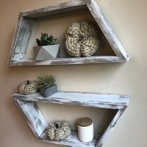 Hexagon Shelf Trapezoid Shelf Half Hexagon Shelf Floating | Etsy