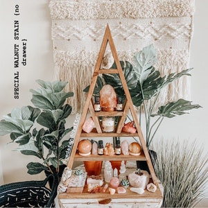 Triangle Shelf, Floating Shelf, Moon Phases, Moon Shelf, Witch Decor ...