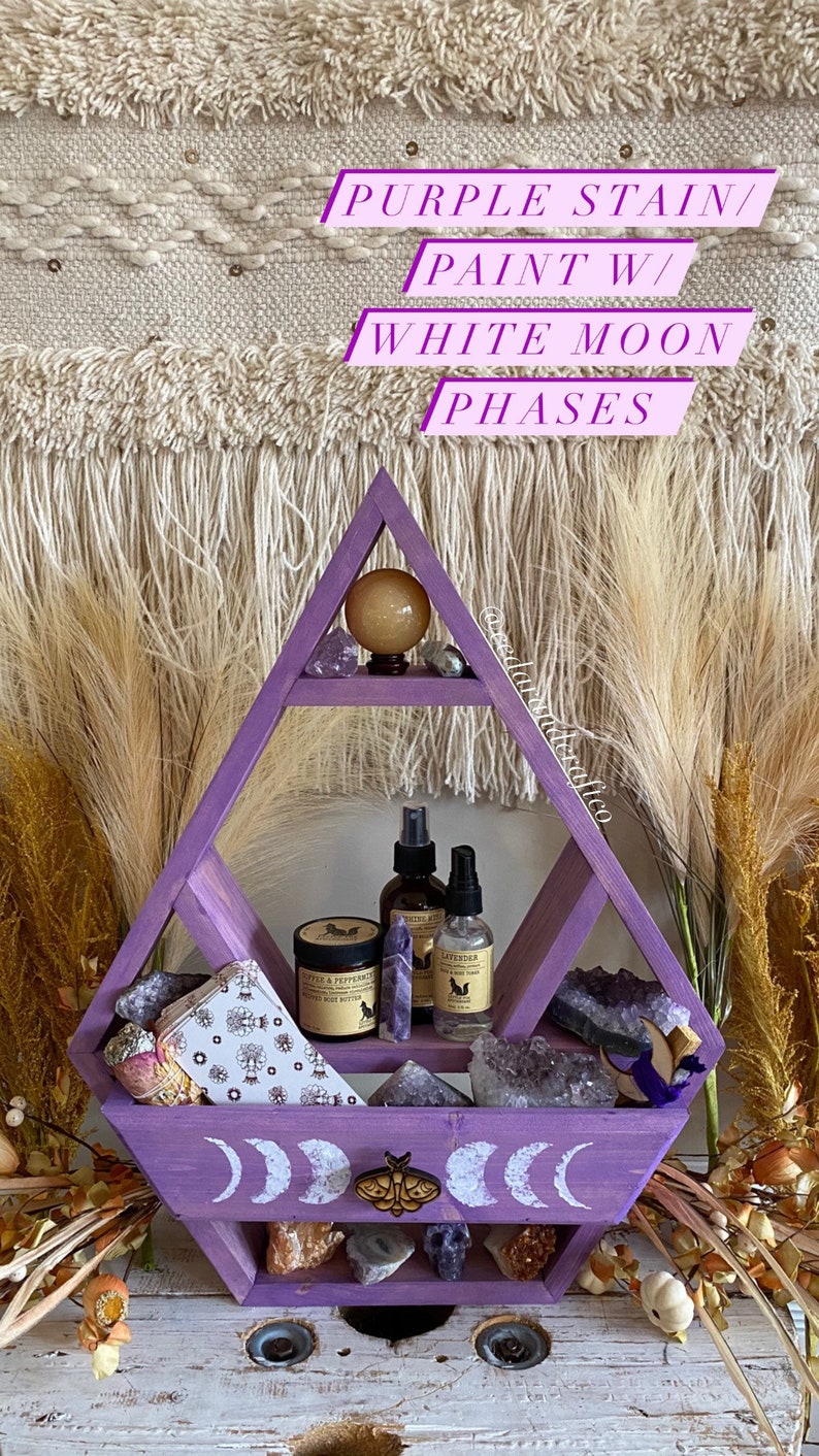 Diamond Shelf Triangle Shelf Moon Shelf Floating Shelf | Etsy Canada