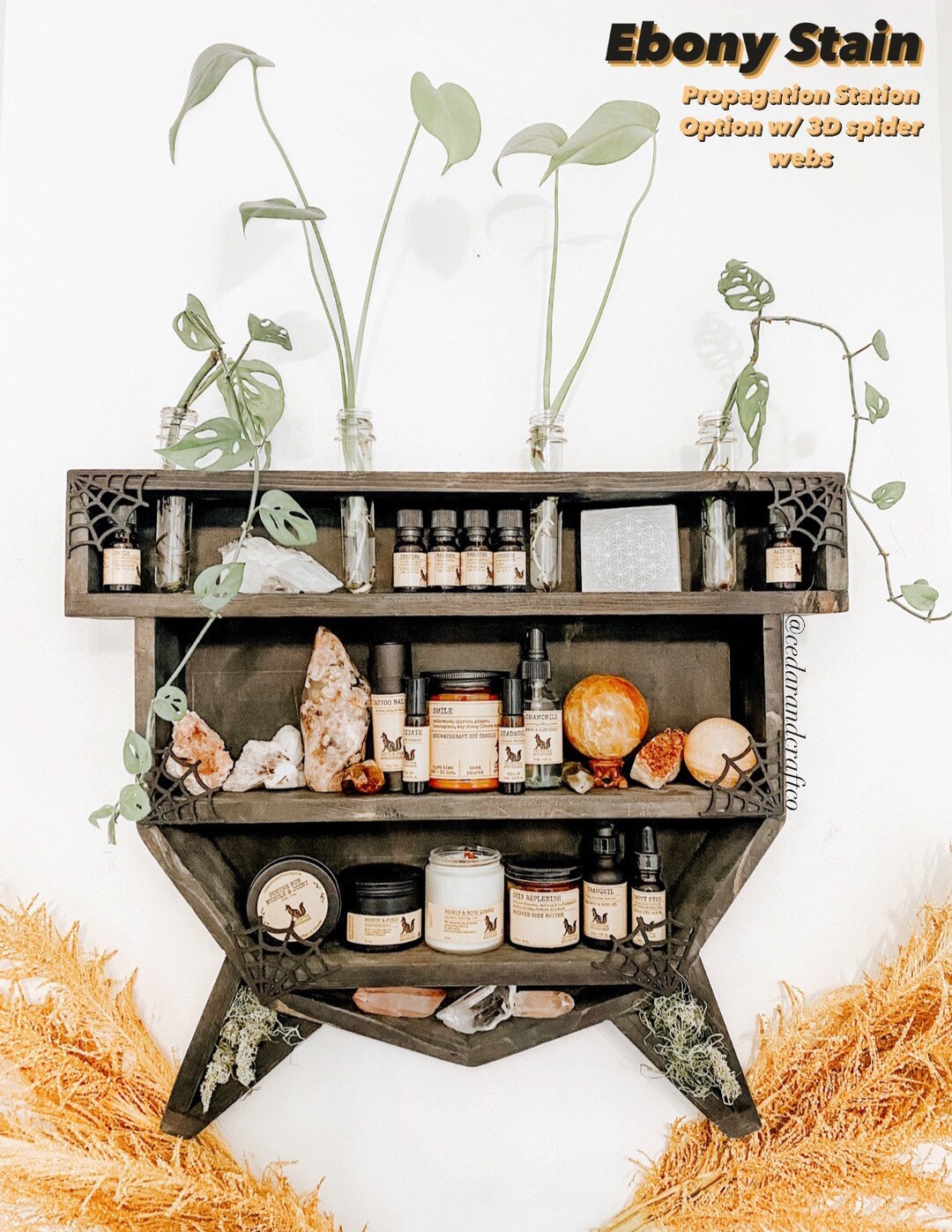 Cauldron Shelf, Halloween Decor, Witch Decor, Apothecary, Floating ...