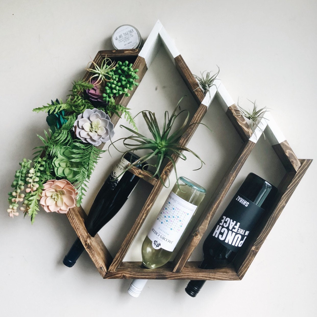 Mountain Shelf Triangle Shelf Wine Rack Wine Gifts Wine - Etsy Canada
