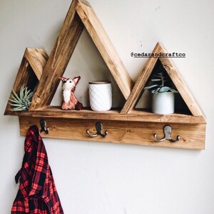 Coat Rack, Key Holder, Mountain Shelf, Entryway, Floating Shelves ...