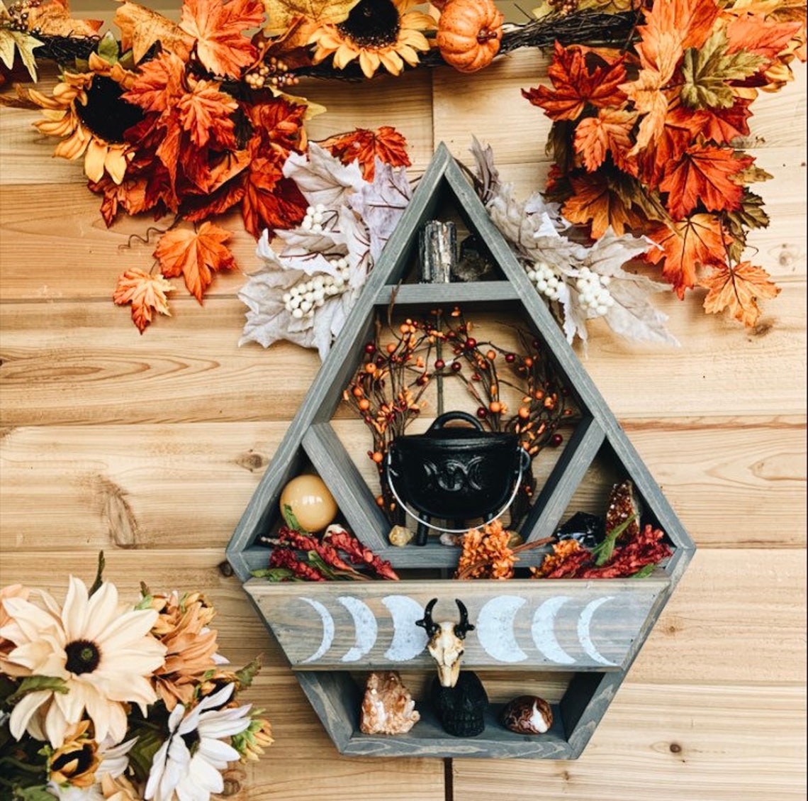 Diamond Shelf Triangle Shelf Moon Shelf Floating Shelf | Etsy Canada