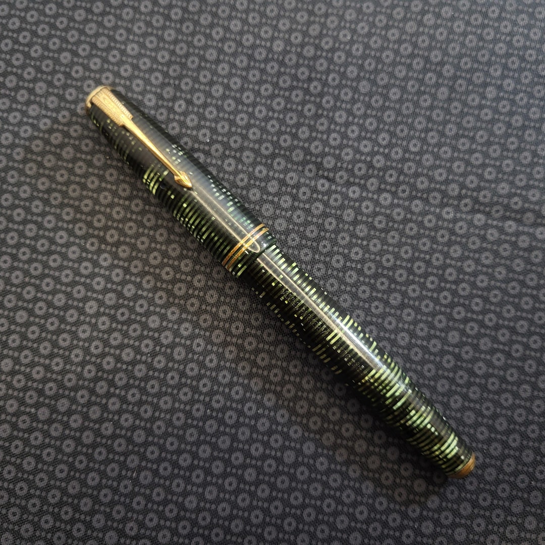 Parker Vacumatic Speedline Major Fountain Pen emerald Pearl 1940 - Etsy