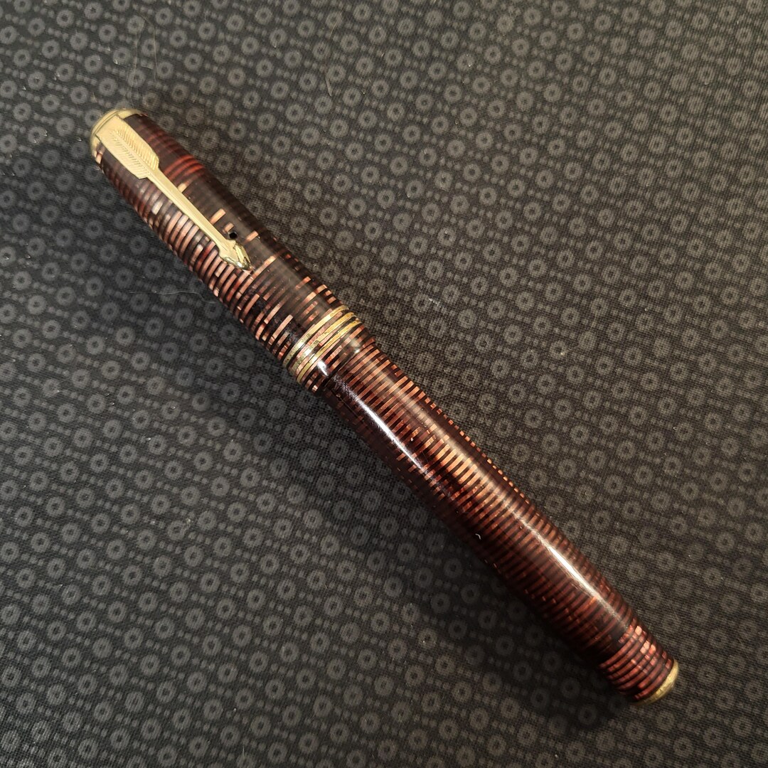 Parker Vacumatic Lock Down Fountain Pen (burgundy Pearl) 1933-37 - Etsy