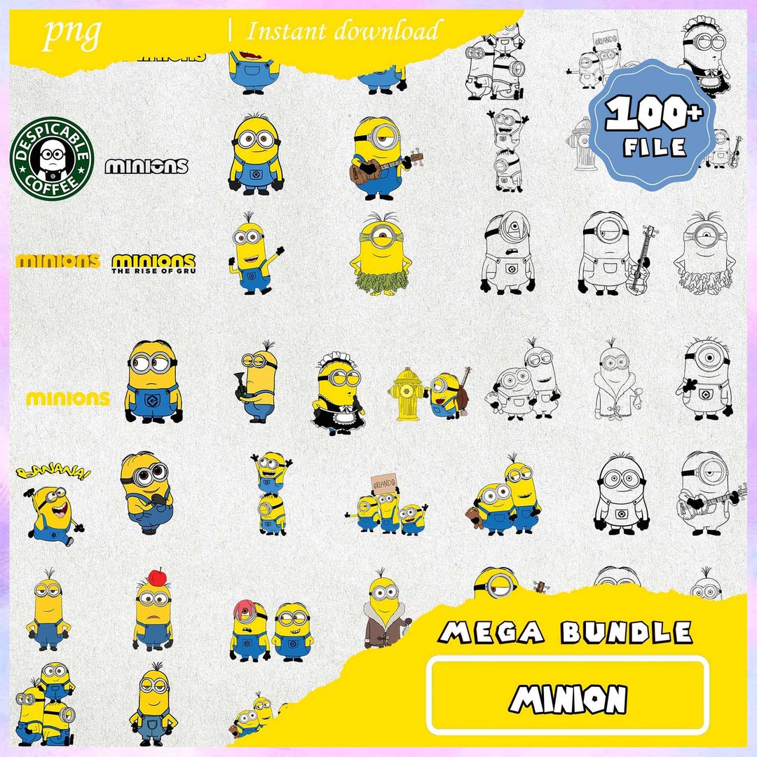 Minions Bundle Svg, Minions Png, Kevin Svg, Stuart Svg, Gru Svg ...