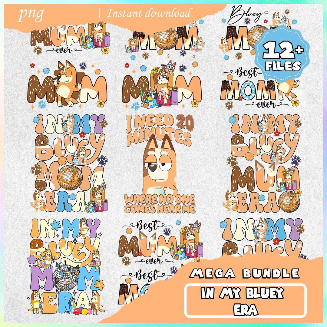 In My Bluey Mom Era SVG, Bluey SVG, Digitaler Download Spaß beim ...