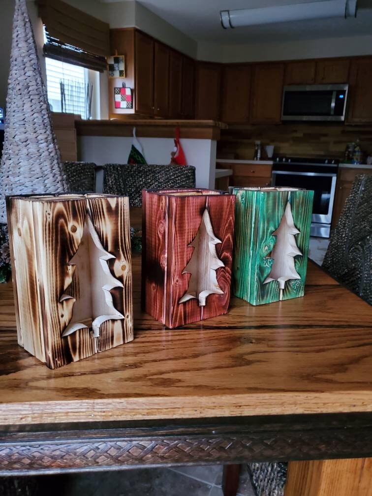 Rustic Tree Lantern - Etsy