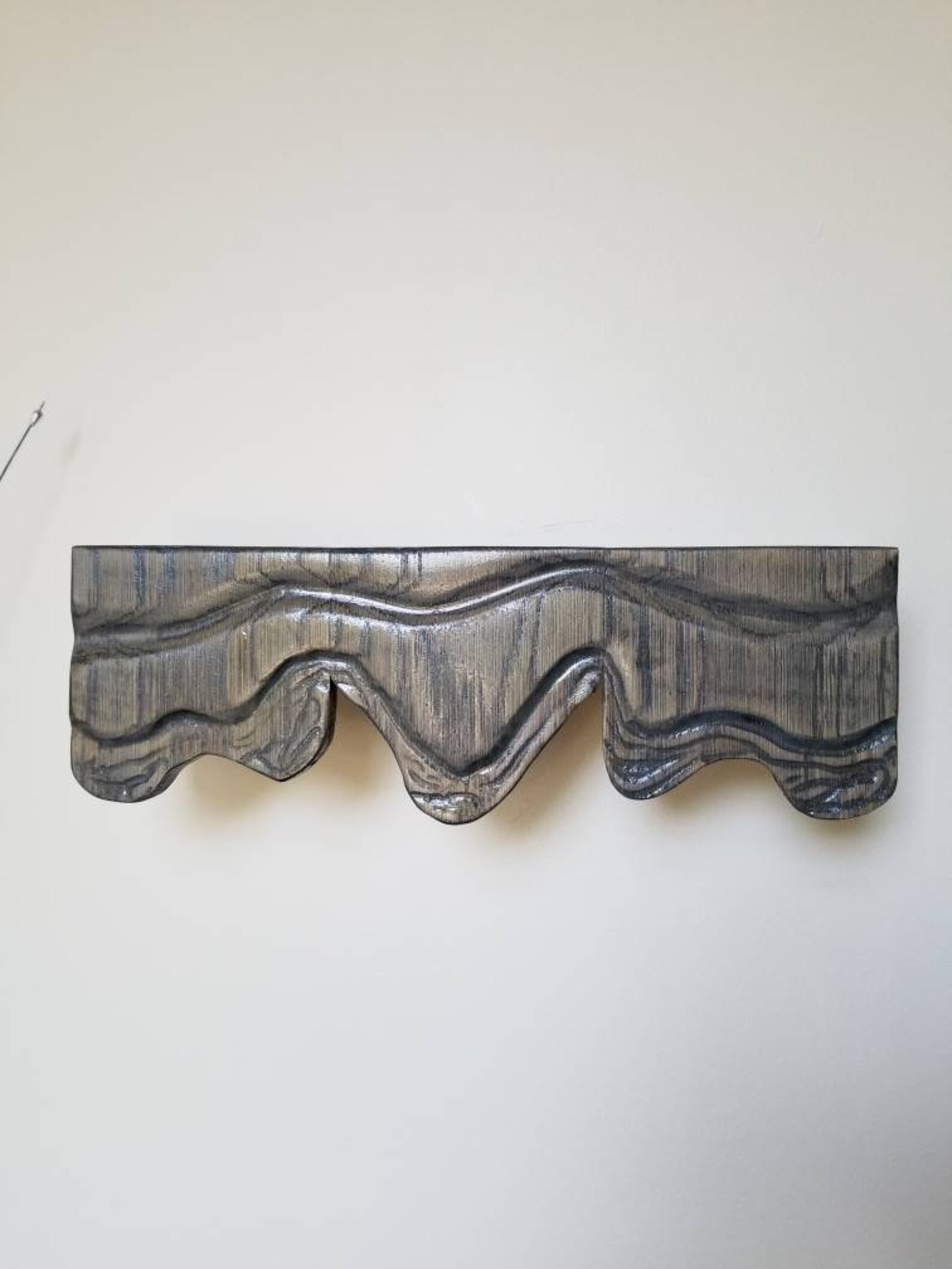 Reclaimed White Oak Sculpted Waterfall Shelf - Etsy