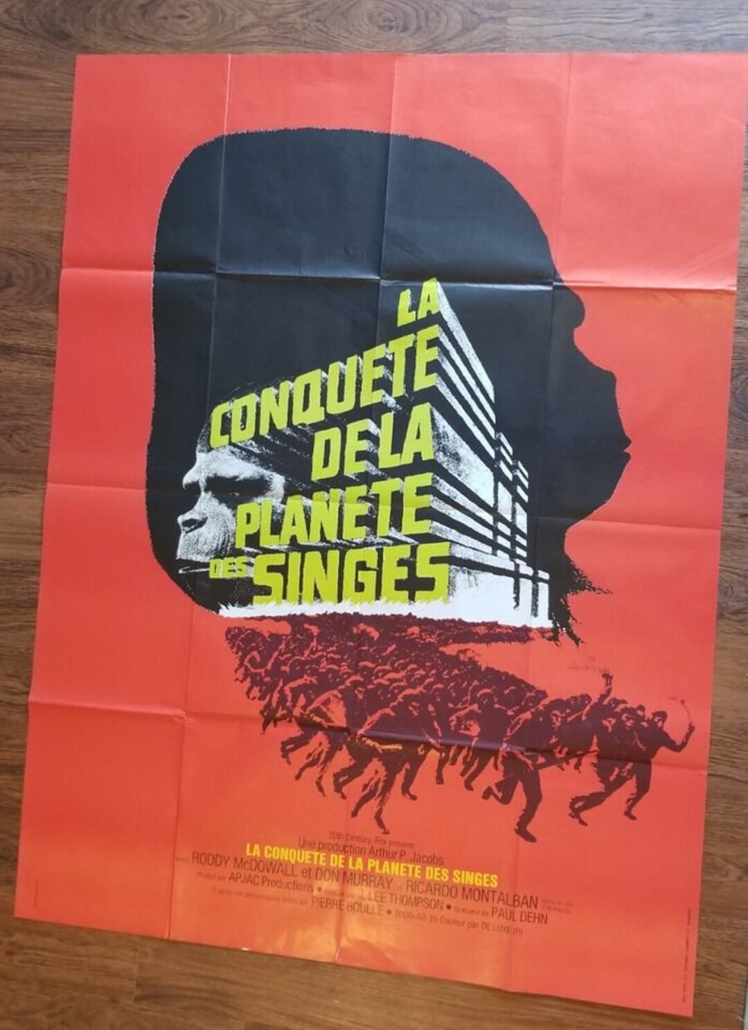 Big Conquest Planet of the Apes Original French Language Grande Poster ...