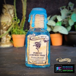 Cornish Pixie Pocket Potions, Magic Potion Halloween Prop, Puréed ...
