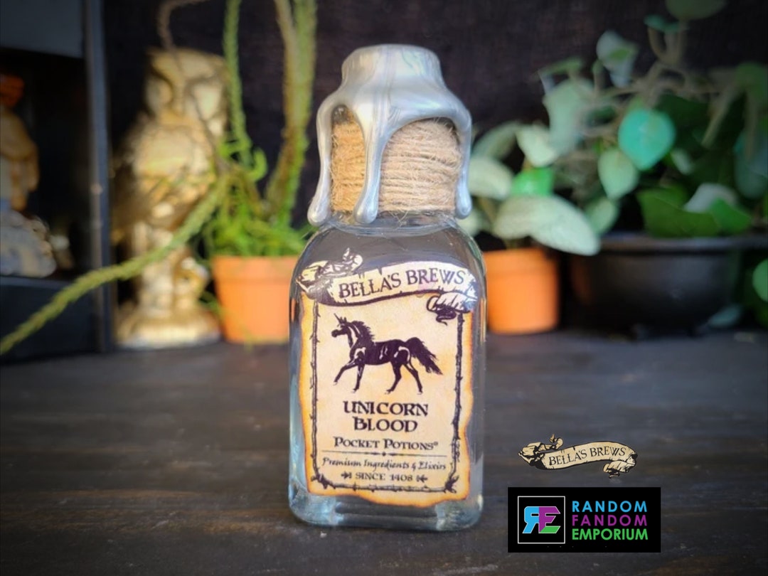 Unicorn Blood Pocket Potions, Magical Witch & Wizard Collectible ...
