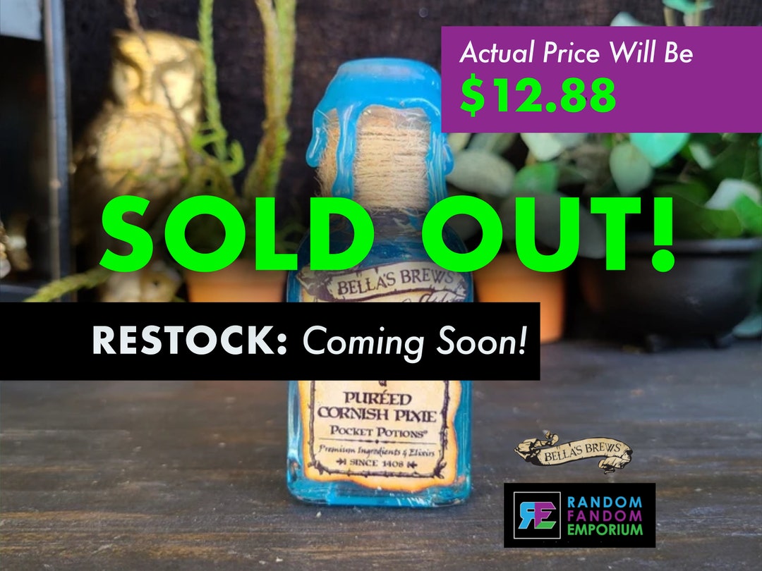 Cornish Pixie Pocket Potions Magic Potion Halloween Prop - Etsy