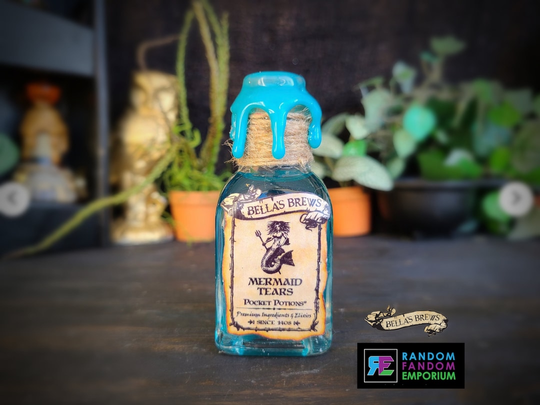 Mermaid Tears Pocket Potion, Magic Potion Prop, Ocean Potion, Siren ...