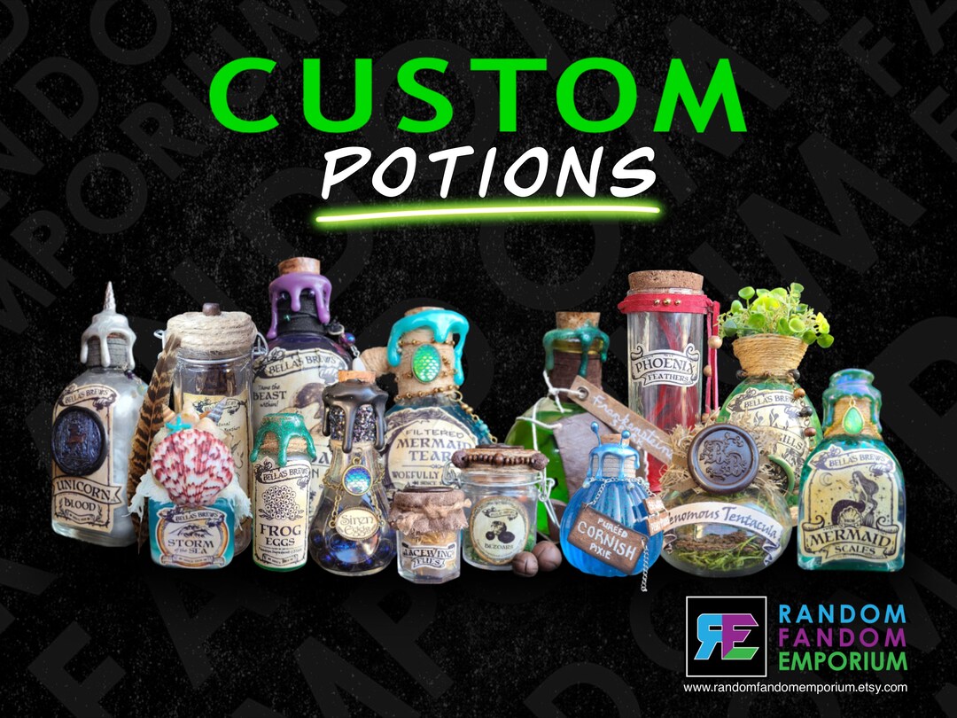 Custom Potion With Label Design Personalized Gift Pick Your - Etsy