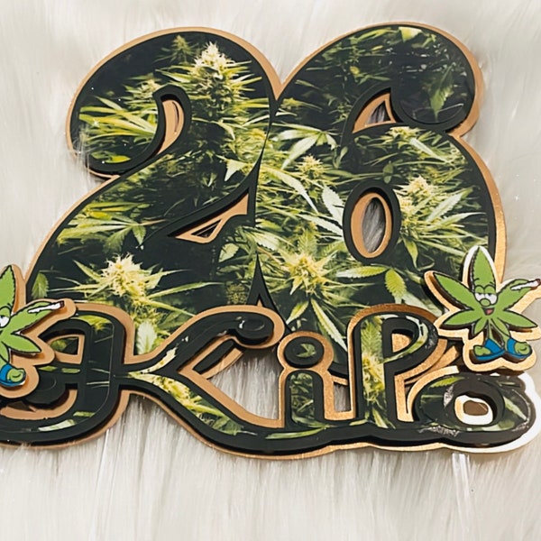 Weed Cake Topper - Etsy