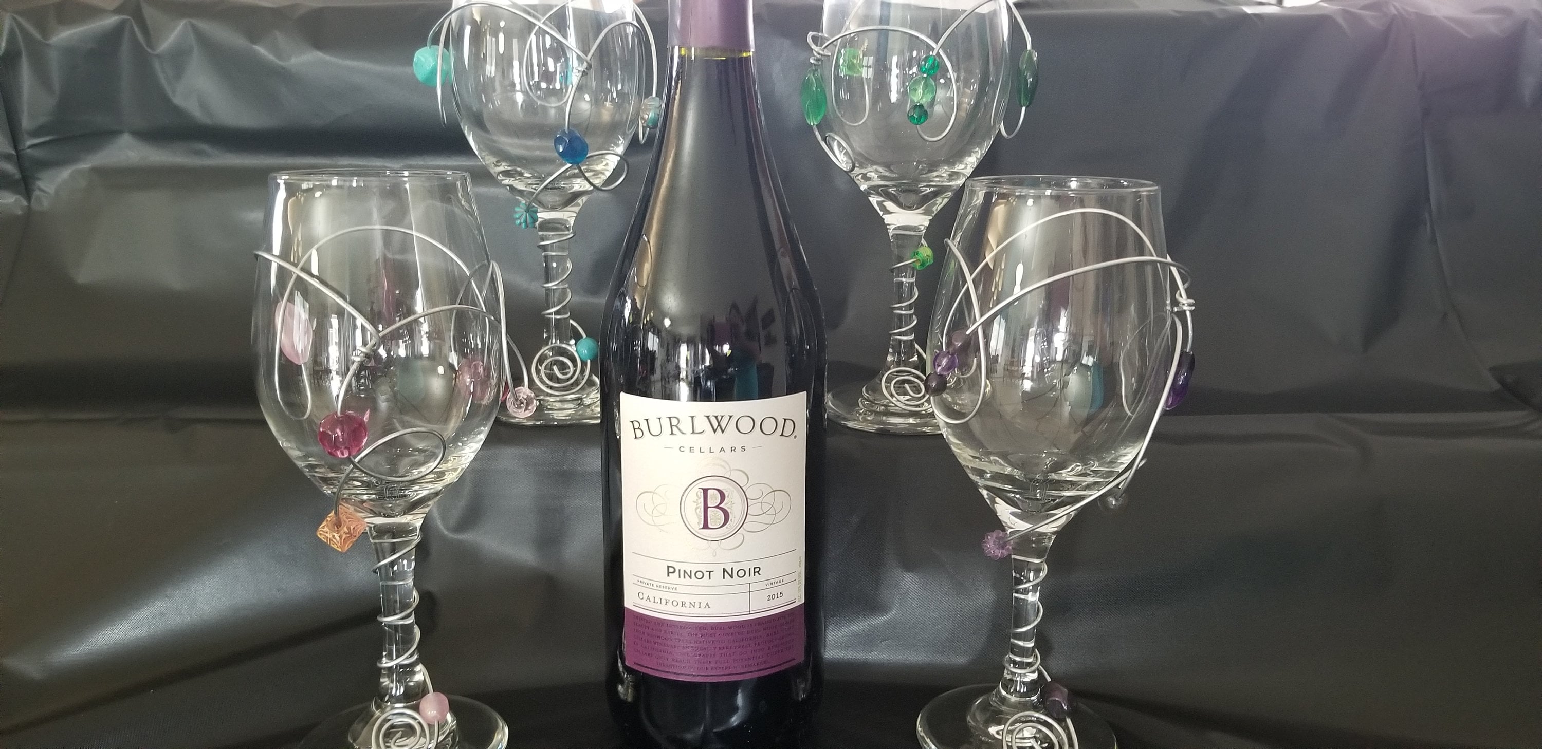 Decorative Wire and Bead Wrapped Wine Glasses - Etsy