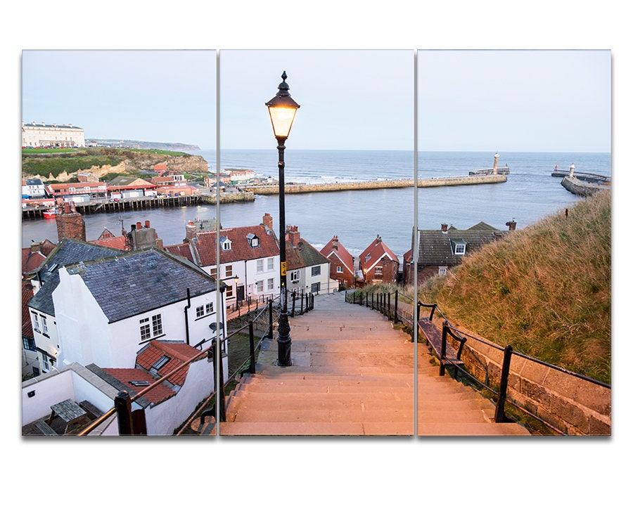 Whitby Steps Canvas Print North Yorkshire Photography - Etsy