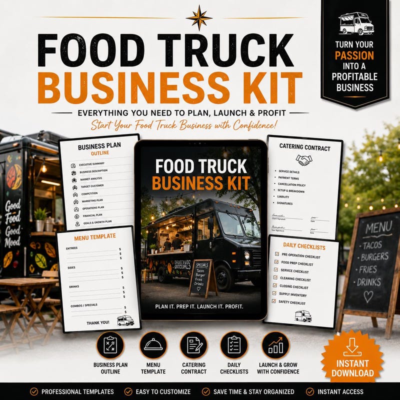 Food Truck Business Kit - Etsy