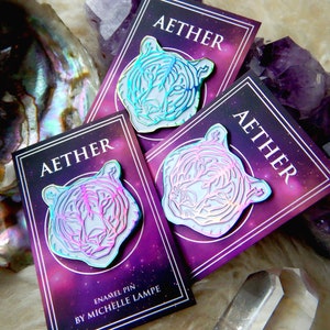 Full Set of 4 Tiger Pins / Tiger Head / Hard Enamel Pin / Lapel Pin ...