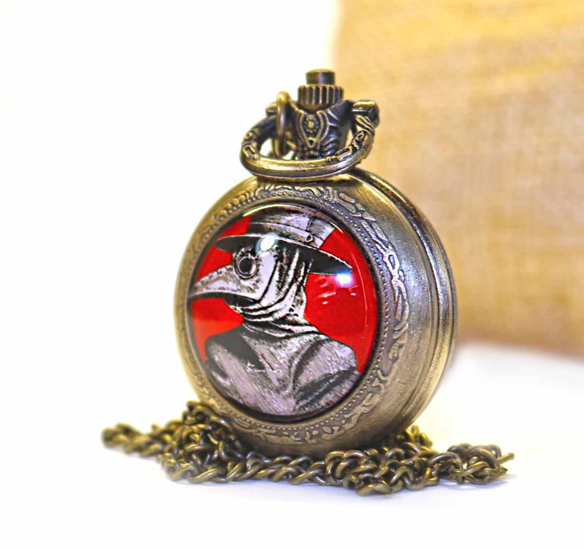 Plague Doctor Pocket Watch - Etsy