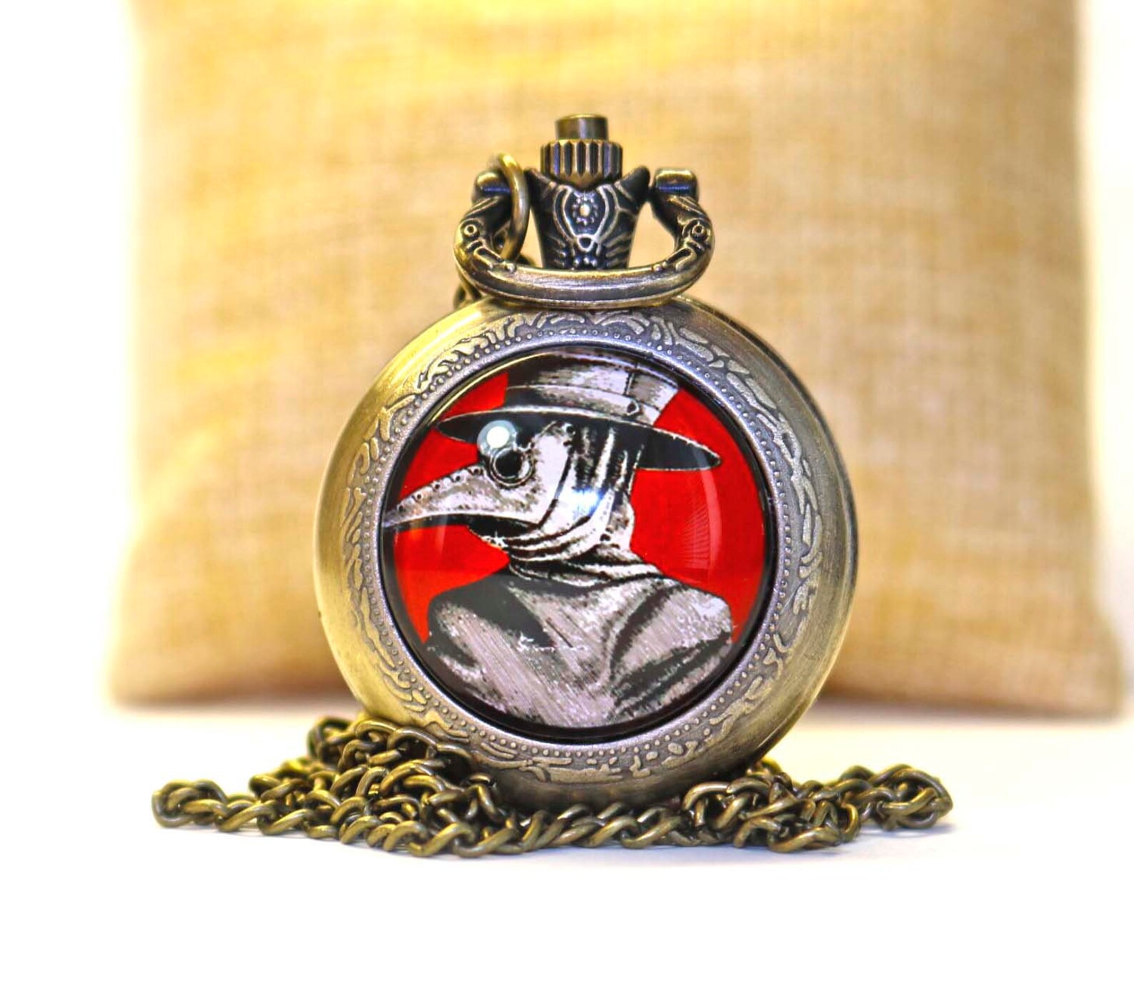 Plague Doctor Pocket Watch - Etsy