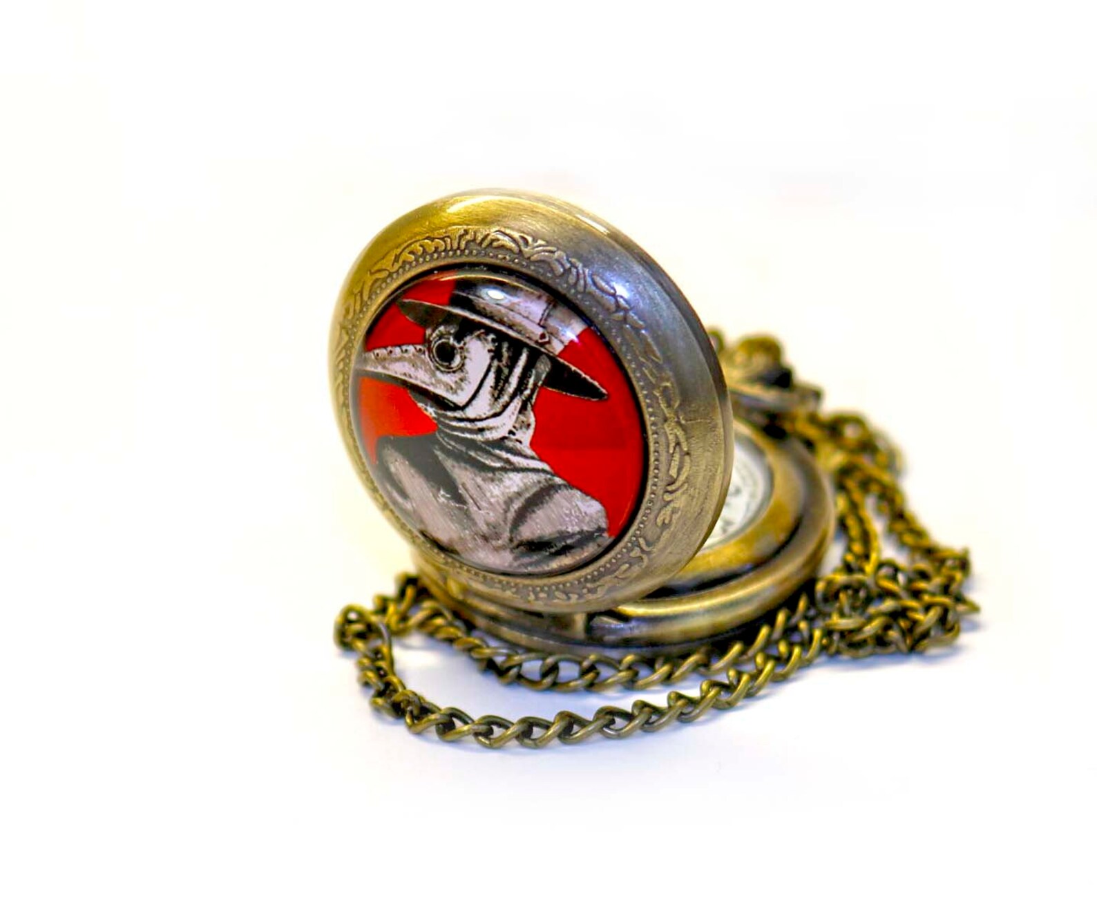 Plague Doctor Pocket Watch - Etsy