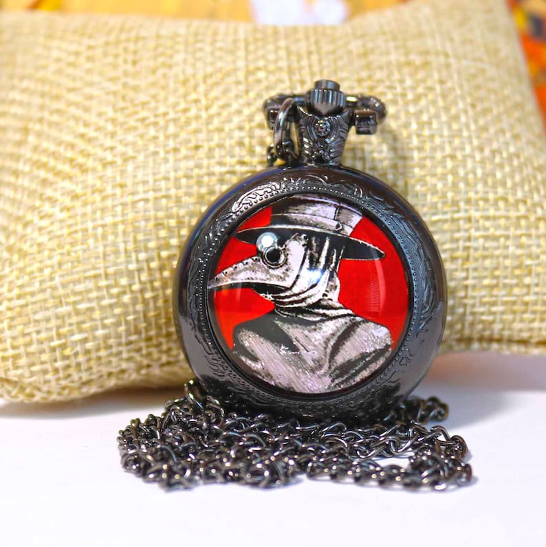 Plague Doctor Pocket Watch - Etsy