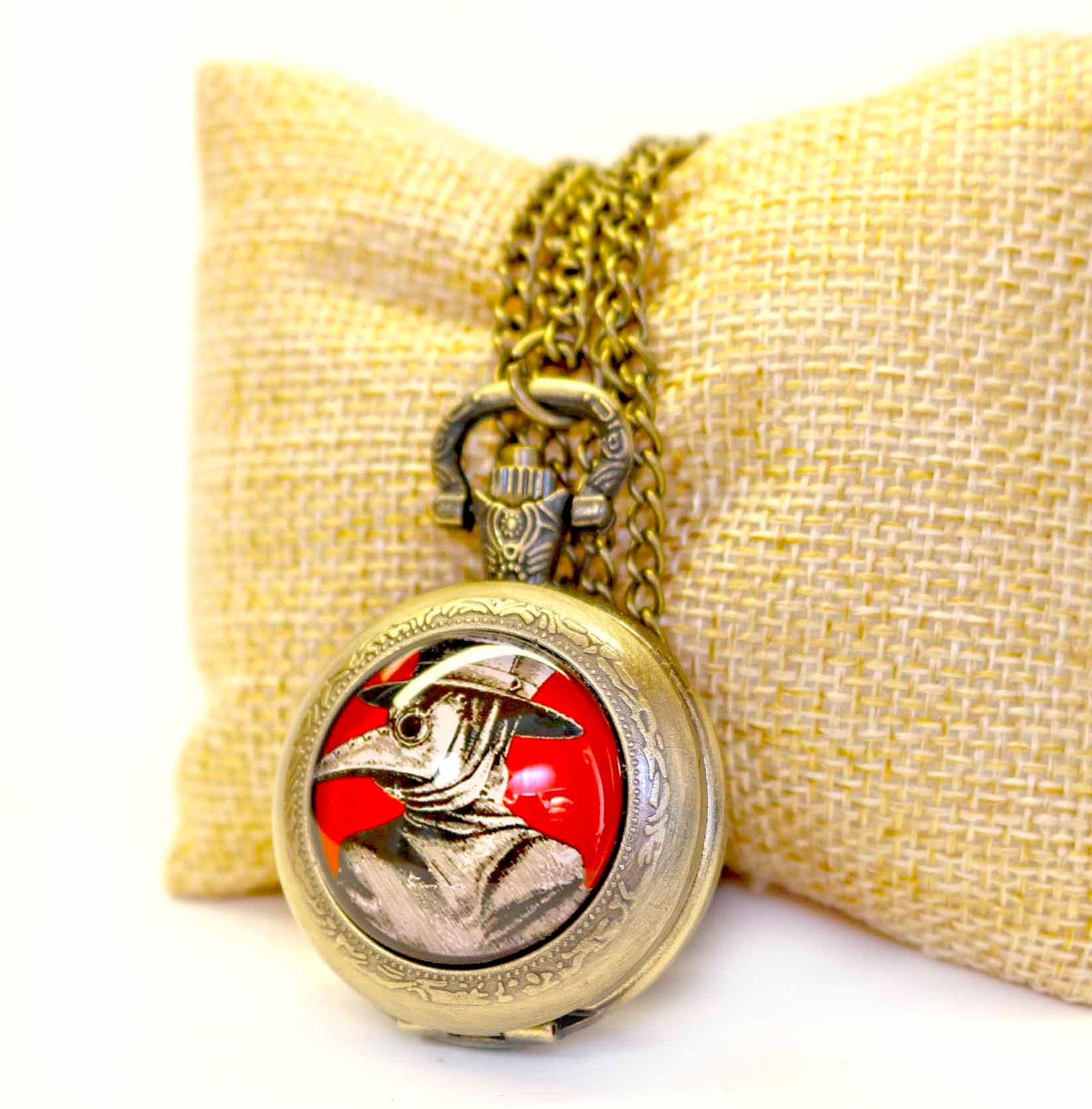 Plague Doctor Pocket Watch - Etsy