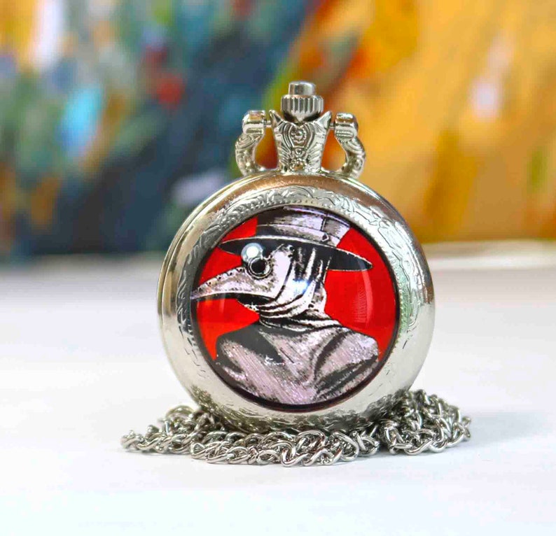 Plague Doctor Pocket Watch - Etsy