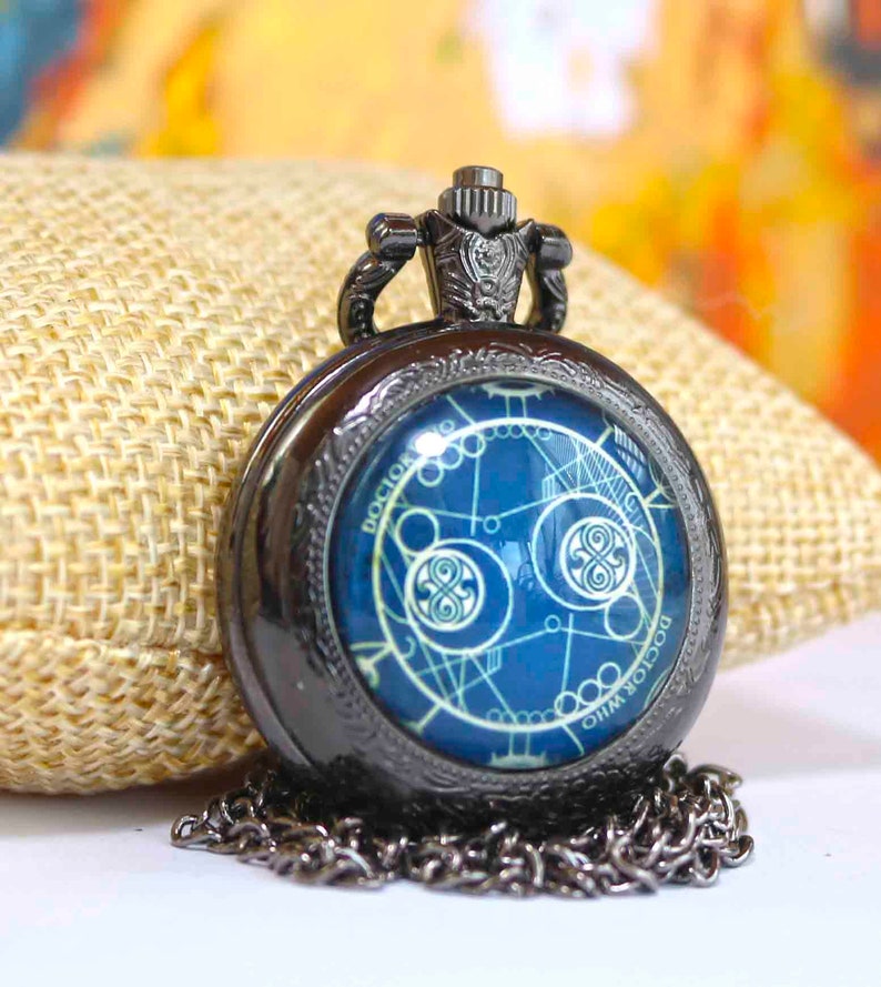 Gallifrey Inspired Pocket Watch – Handmade Doctor Who Pendant Necklace ...