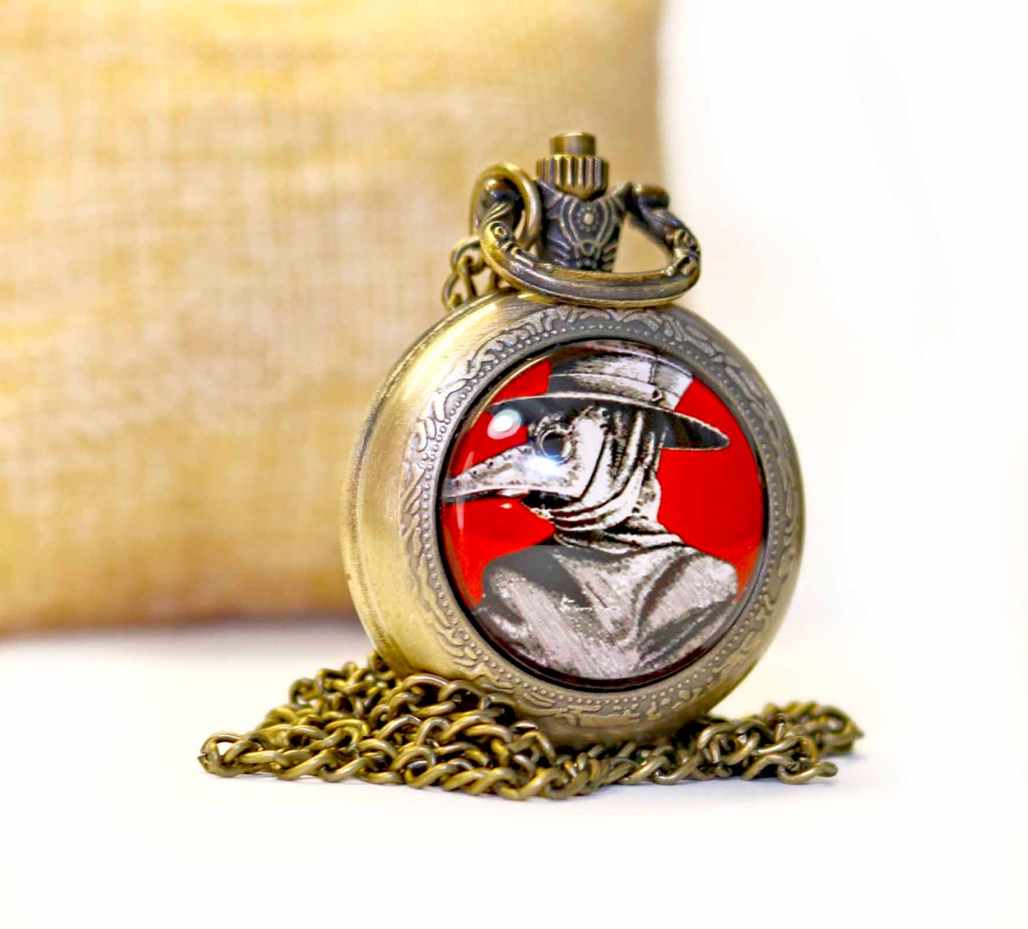 Plague Doctor Pocket Watch - Etsy