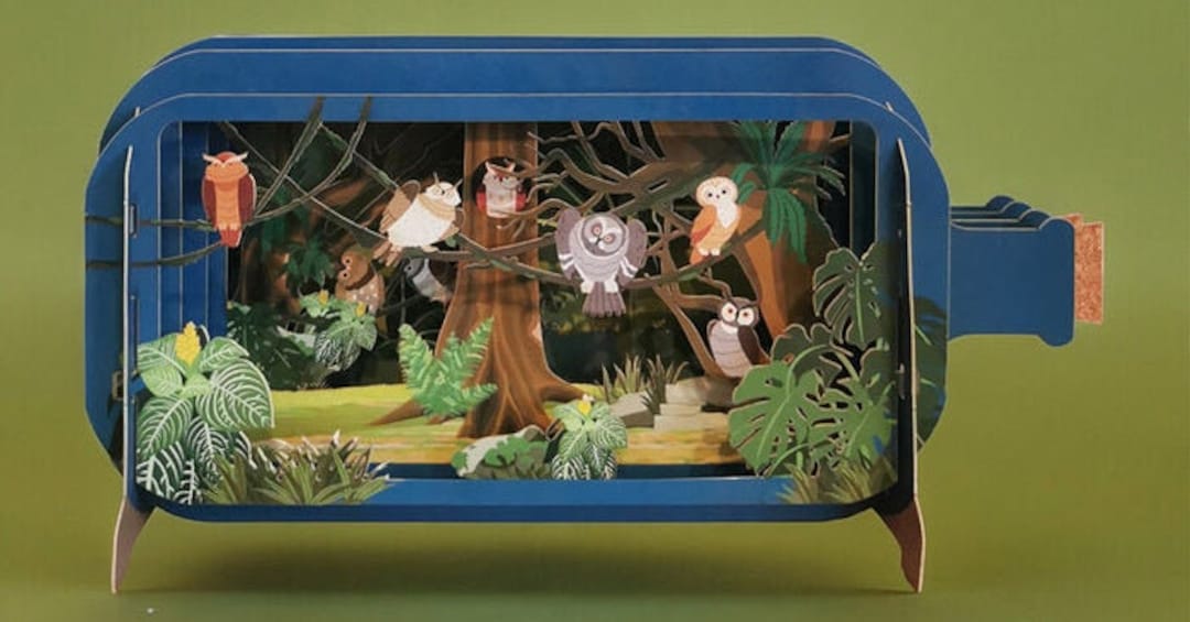 Birthday Card, Birthday Invitation, Owls Card, Daughters Card, Forest ...