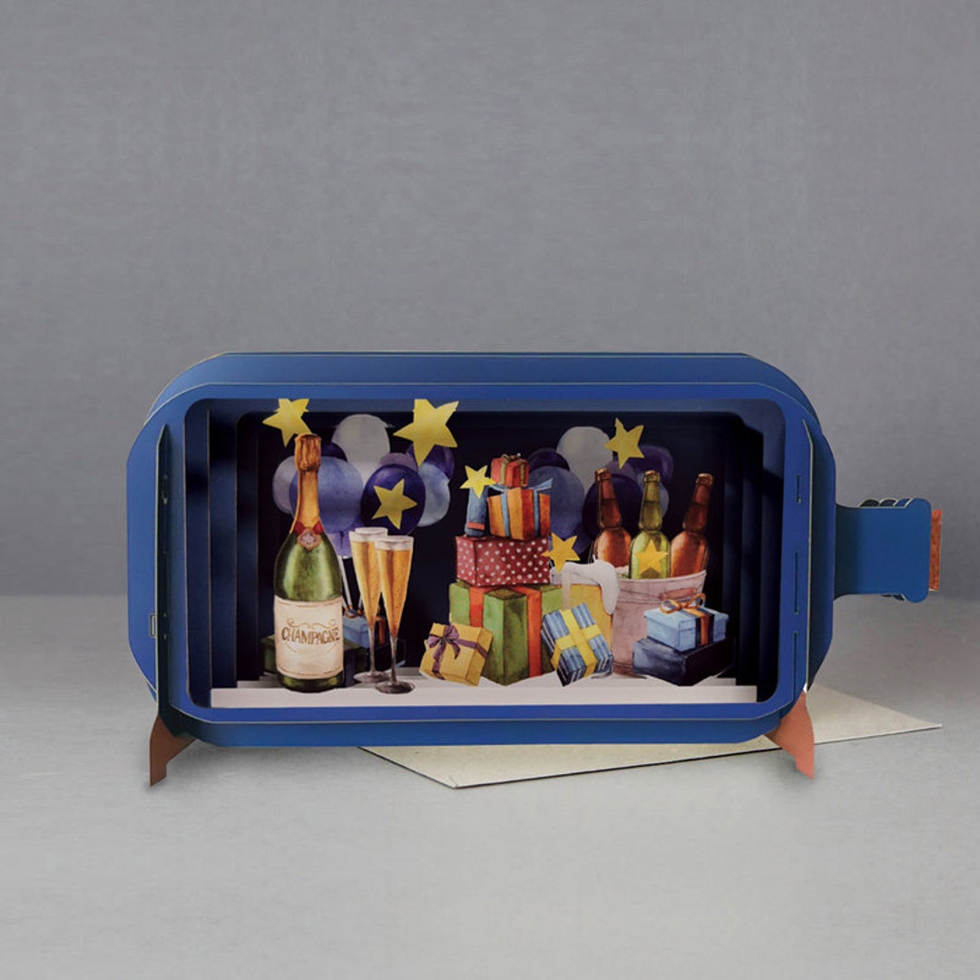 Happy Birthday Pop up Card Happy Birthday Pop Out Card, Message in a ...