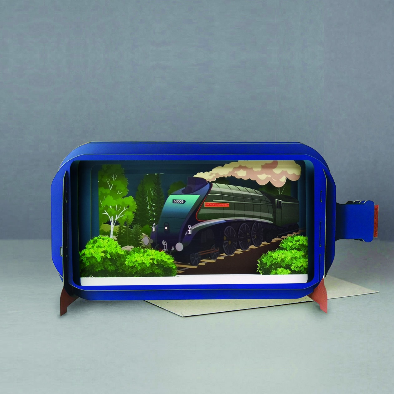 Train card train steam train locomotive fathers day card | Etsy