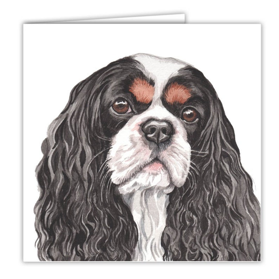 Dog Cards, Cavalier Kings Charles Dog Card, Birthday Dog Card, Greeting ...