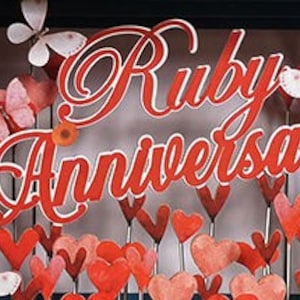 Ruby Anniversary Card, Anniversary Card, Happy Anniversary, Parents ...