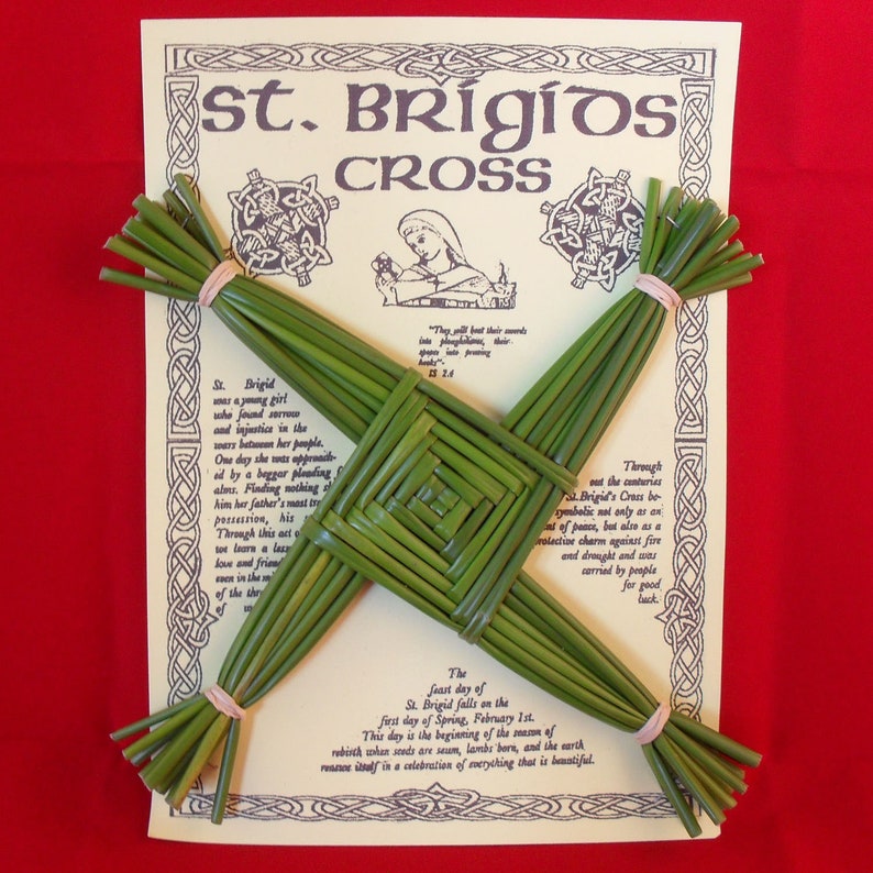 New St Brigids Saint Bridget Cross Crucifix Protection | Etsy