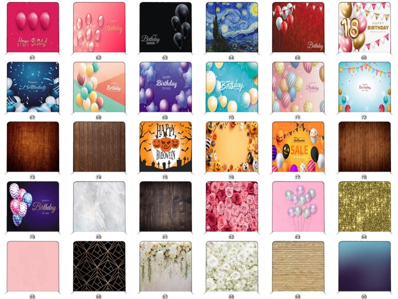 High Quality Double Sided Backdrop Fabric Cover, Free Custom Size and ...