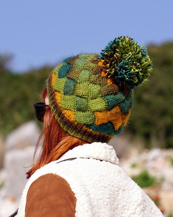 Colorful Beanie Beret Colorful a Little Bit Shiny - Etsy