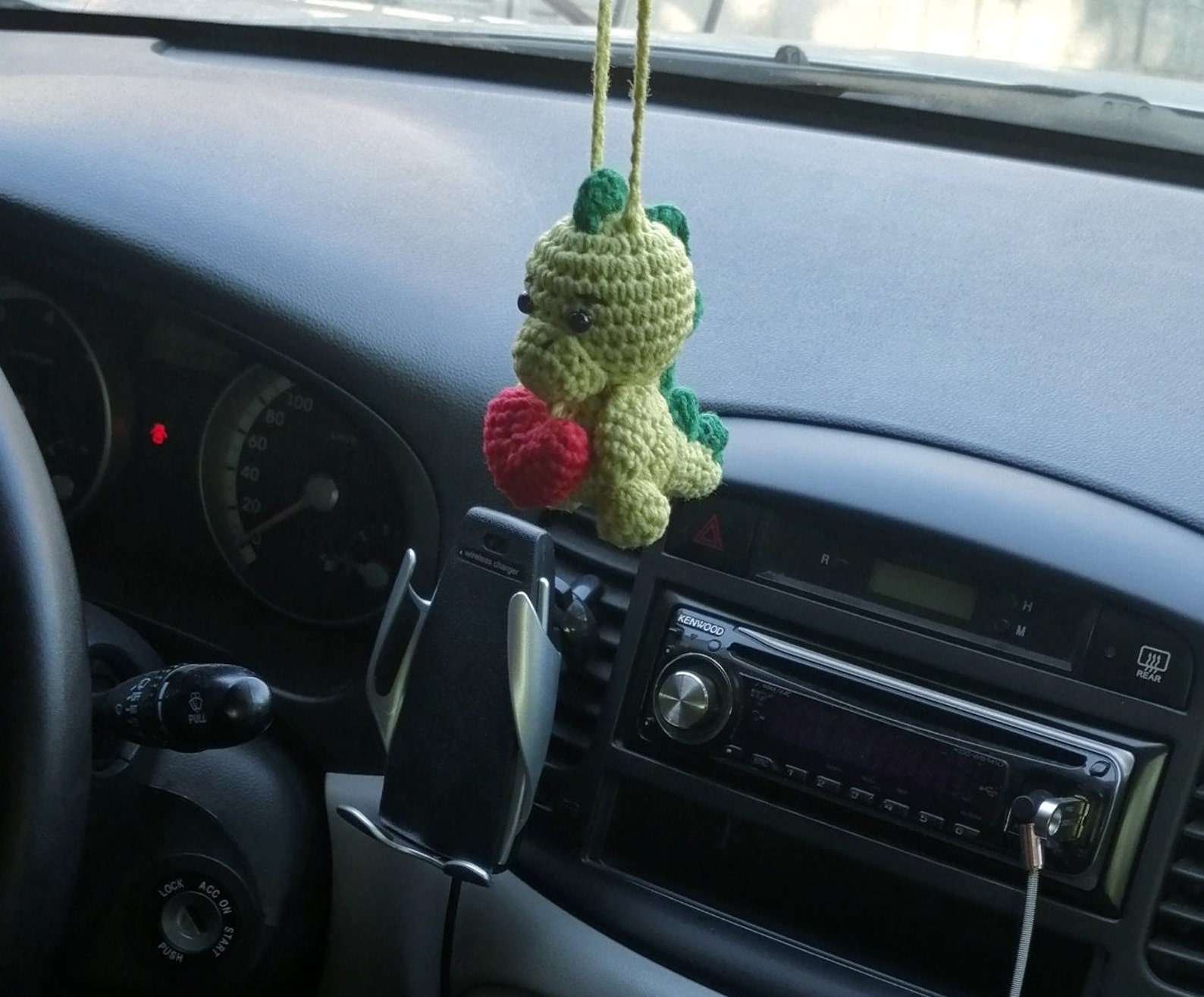 Dinosaur Car Accessory Dinosaur Car Crochet Car Hanging | Etsy
