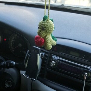 Dinosaur Car Accessory Dinosaur Car Crochet Car Hanging | Etsy