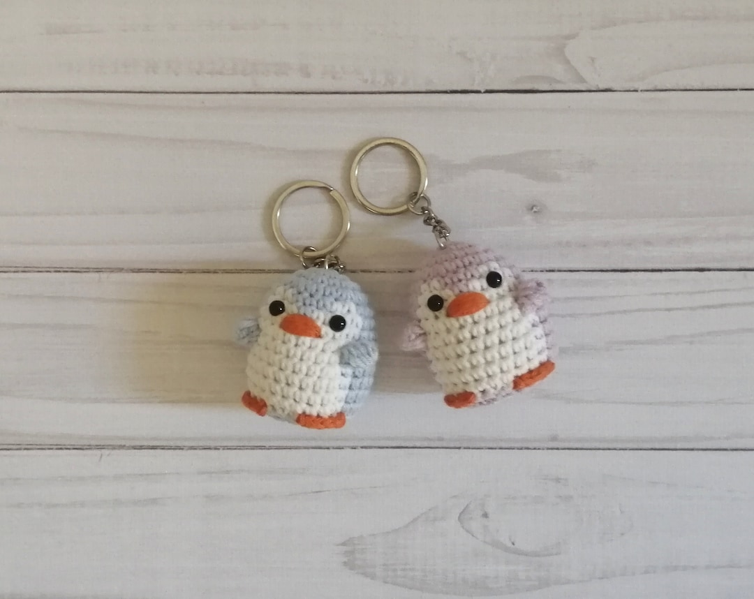 Crochet Penguin Keychain Plush Cute Birthday Gift Idea - Etsy