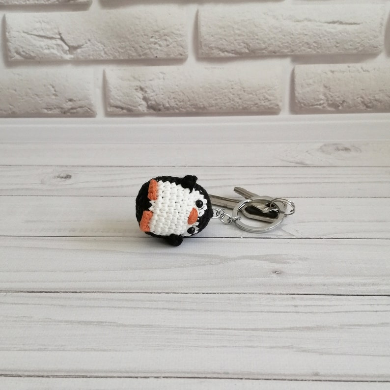 Crochet Penguin Keychain Keyring Mini Penguin - Etsy