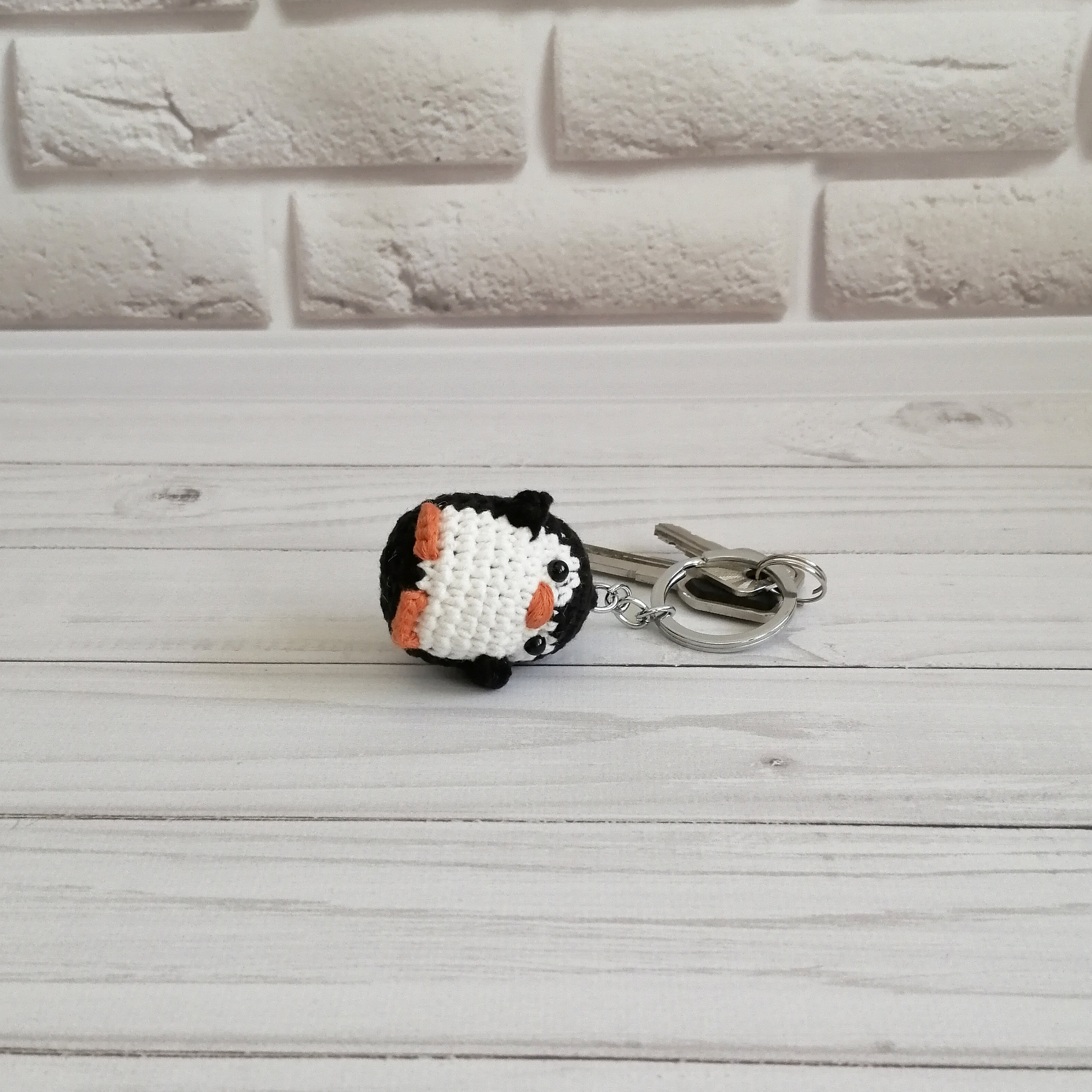 Crochet Penguin Keychain Keyring Mini Penguin - Etsy Singapore